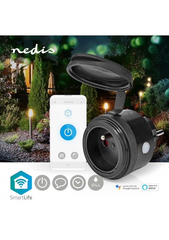 PRISE INTELLIGENTE NEDIS SMARTLIFE ÉTANCHE IP44
