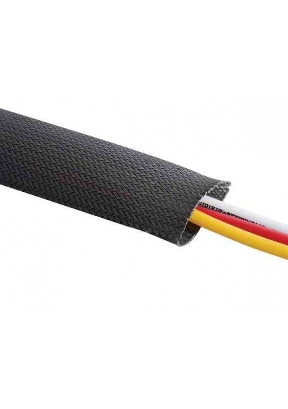 CACHE-CÂBLES - FLEXIBLES - 20 mm x 5 m - NOIR