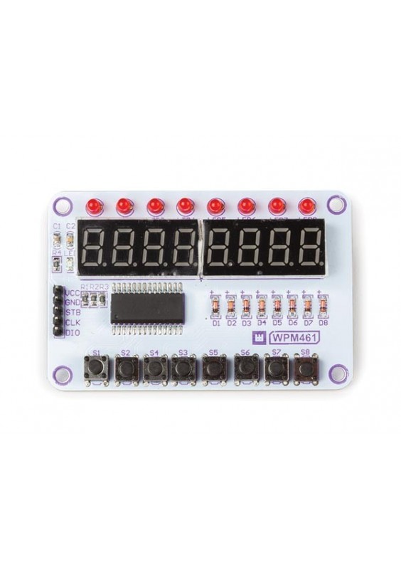 MODULE TM1638 AVEC AFFICHEURS ET BOUTONS - WPM461