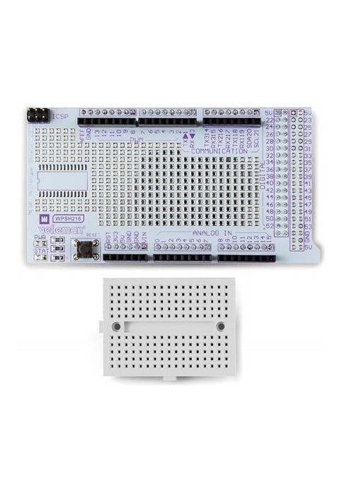 PROTOSHIELD CARTE DE PROTOTYPAGE AVEC MINI PLATINE D'ESSAI POUR ARDUINO® MEGA - WPSH216